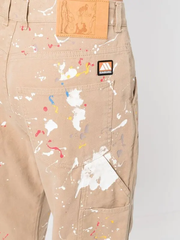 Martine Rose Paint-splatter Cargo Trousers