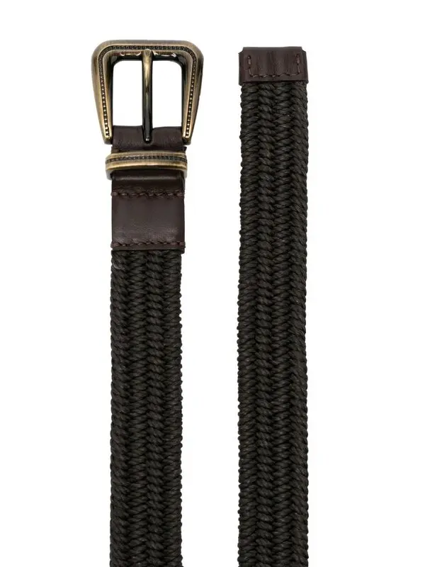 Brunello Cucinelli Braided Buckle Belt
