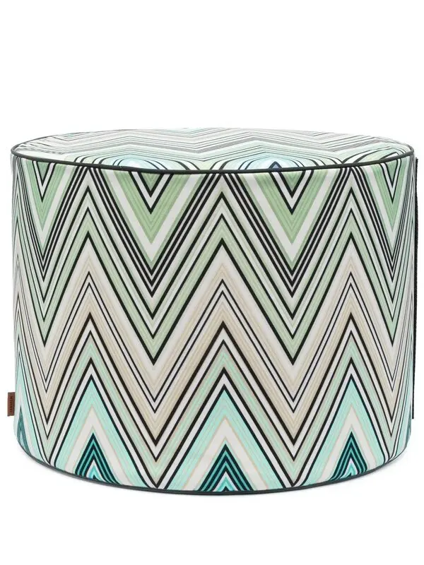 Missoni Zigzag-print Pouf