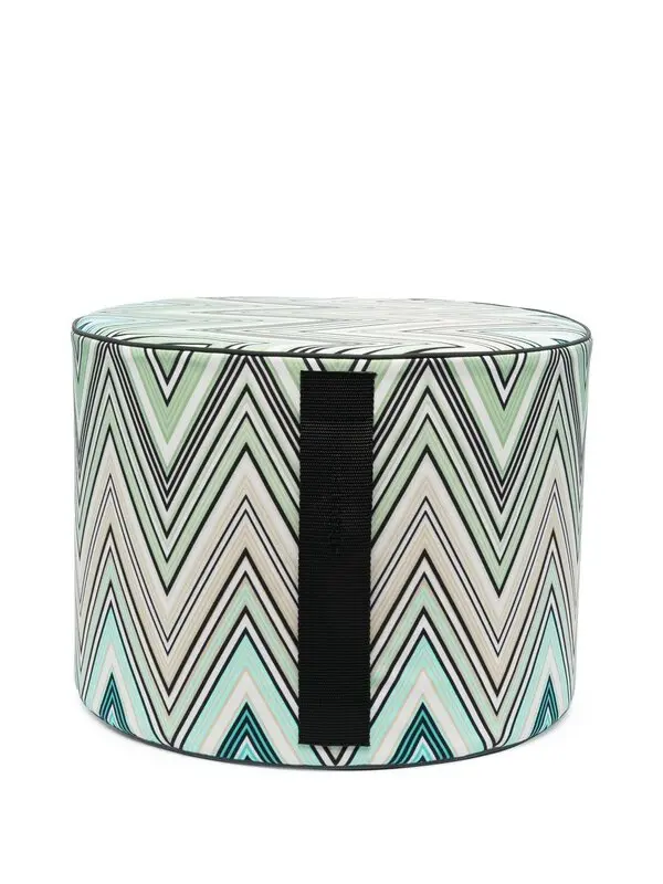 Missoni Zigzag-print Pouf