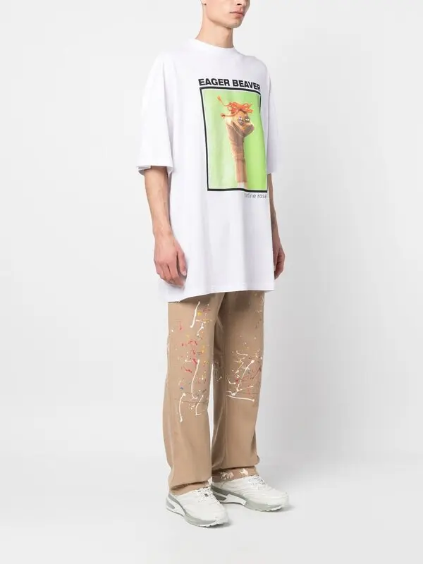 Martine Rose Eager Beaver Cotton T-shirt - White