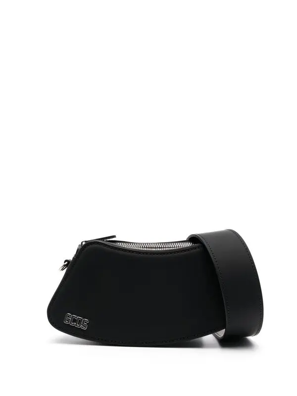 Gcds Logo-lettering Shoulder Bag - Black