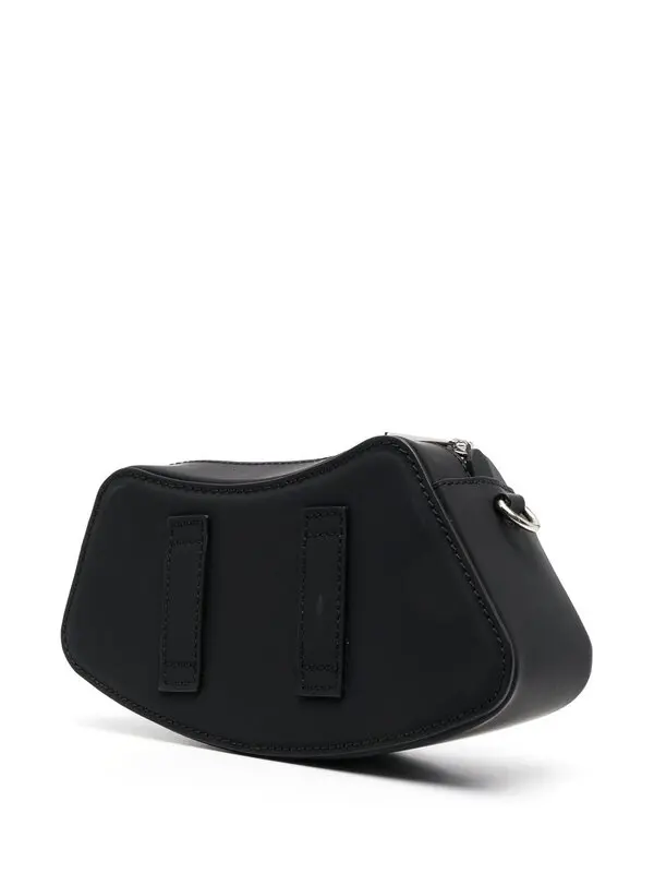 Gcds Logo-lettering Shoulder Bag - Black