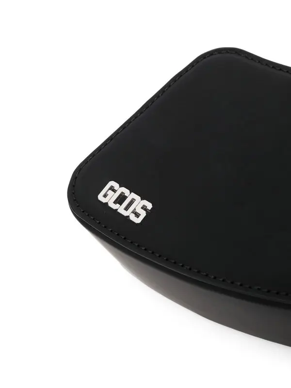 Gcds Logo-lettering Shoulder Bag - Black