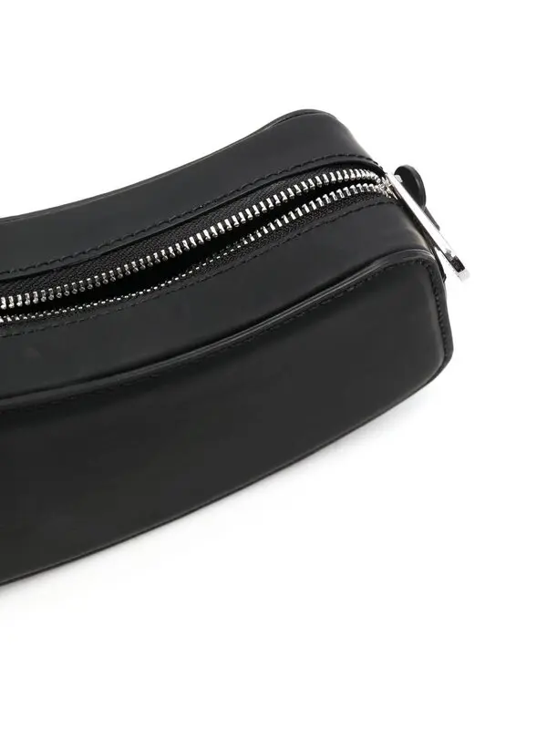 Gcds Logo-lettering Shoulder Bag - Black