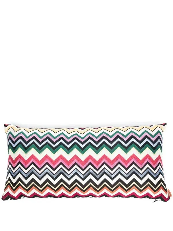 Missoni Zig-zag Pattern Cushion - Green