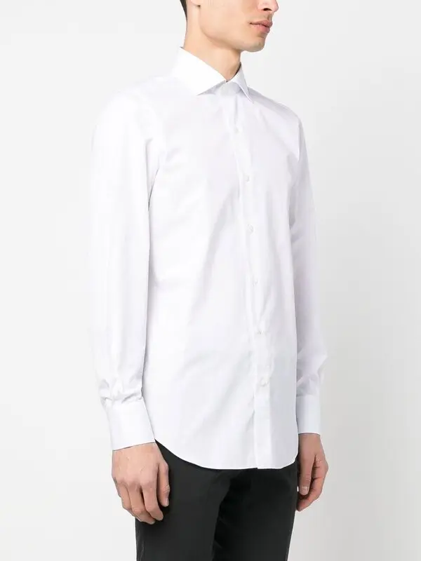 FINAMORE 1925 Long-sleeved Cotton Shirt