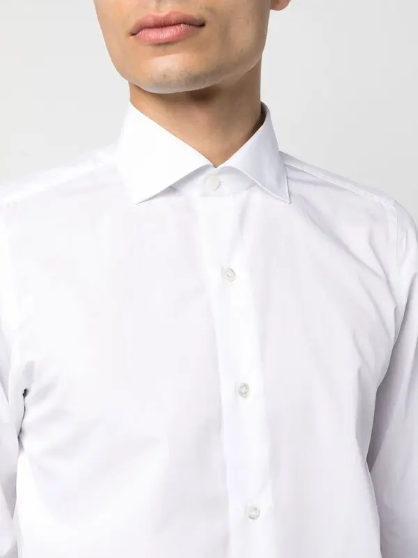 FINAMORE 1925 Long-sleeved Cotton Shirt