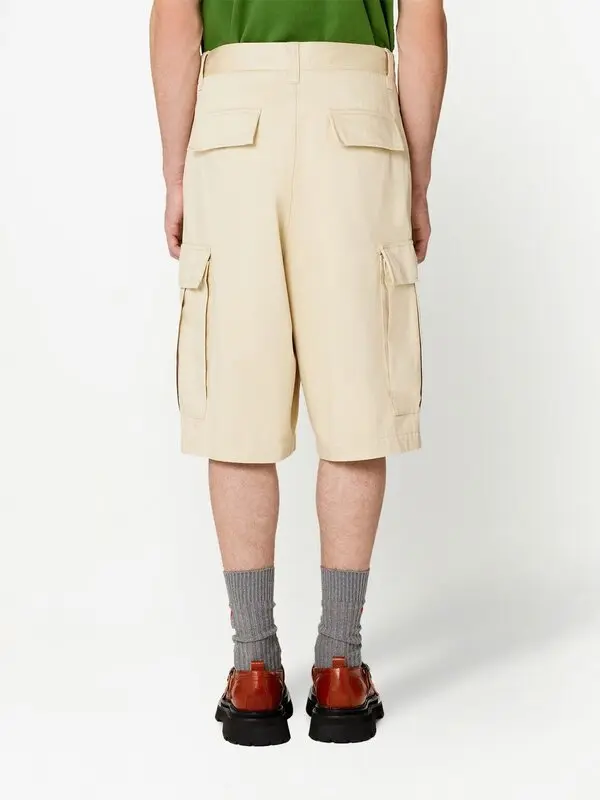 AMI Paris Straight-leg Cargo Shorts - Neutrals