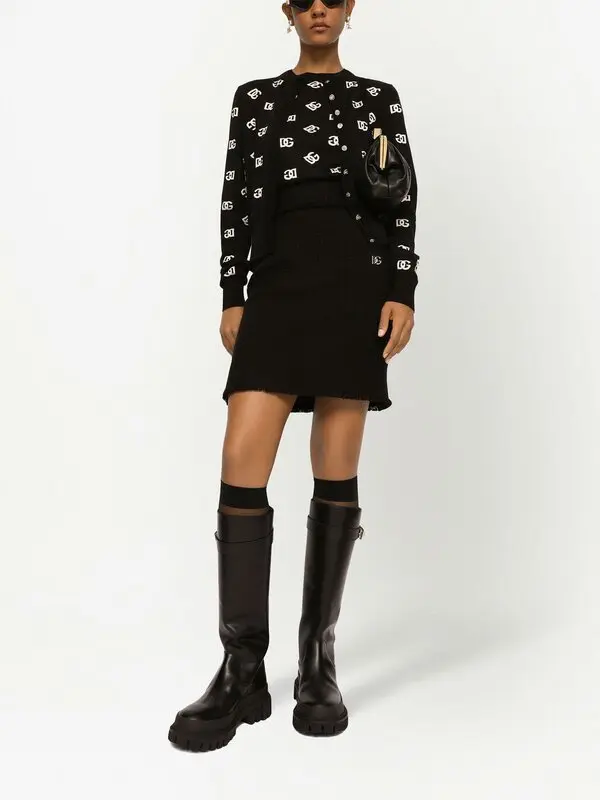 Dolce & Gabbana Intarsia-logo Knitted Vest Top