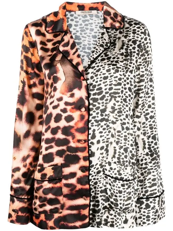 Roberto Cavalli Animal-print Shirt Jacket