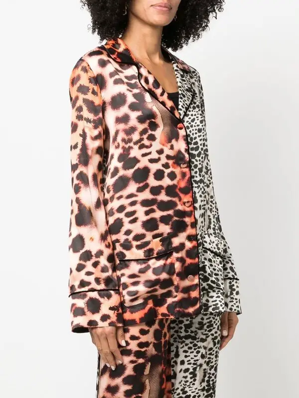 Roberto Cavalli Animal-print Shirt Jacket