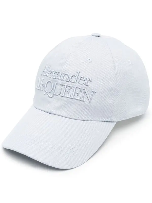 Alexander McQueen Embroidered Logo Baseball Cap - Blue