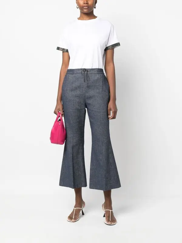 Fabiana Filippi Flared Cropped Trousers