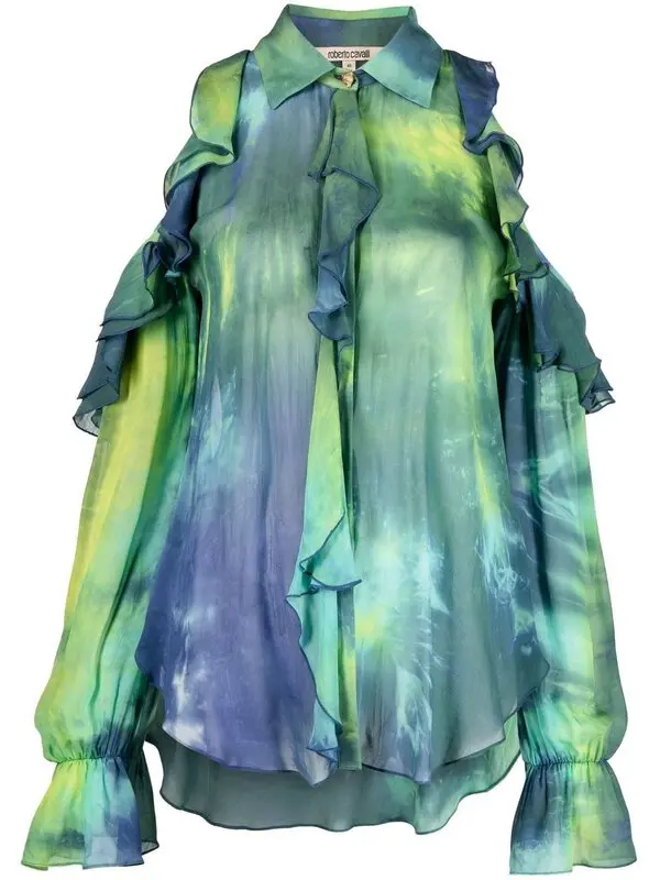Roberto Cavalli Tie-dye Blouse
