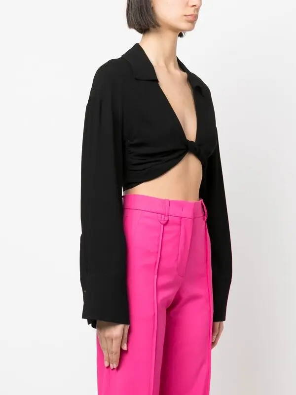 Blumarine Twist-detail Cropped Top