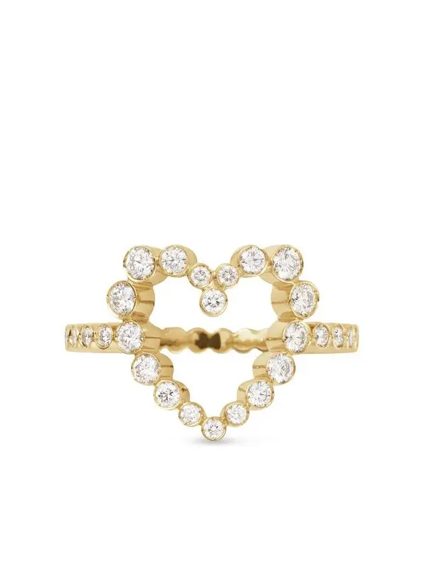 Sophie Bille Brahe 18kt Yellow Ensemble Coeur Heart Ring - Gold