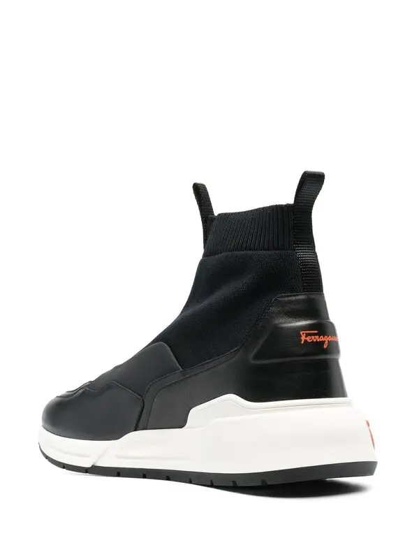 FERRAGAMO Gancini Sock High-top Sneakers