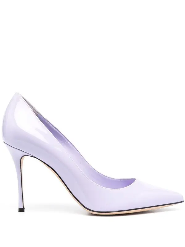 SERGIO ROSSI Godiva 100mm Leather Pumps