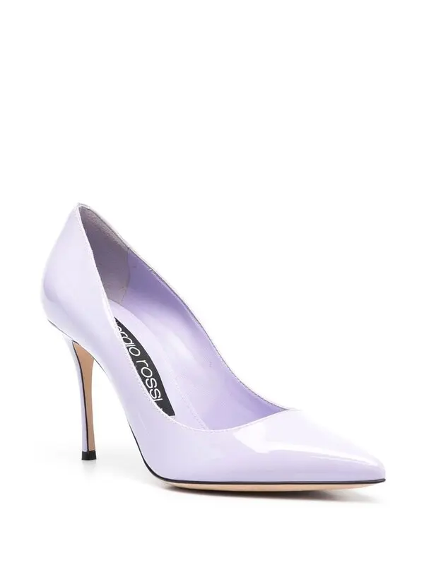 SERGIO ROSSI Godiva 100mm Leather Pumps
