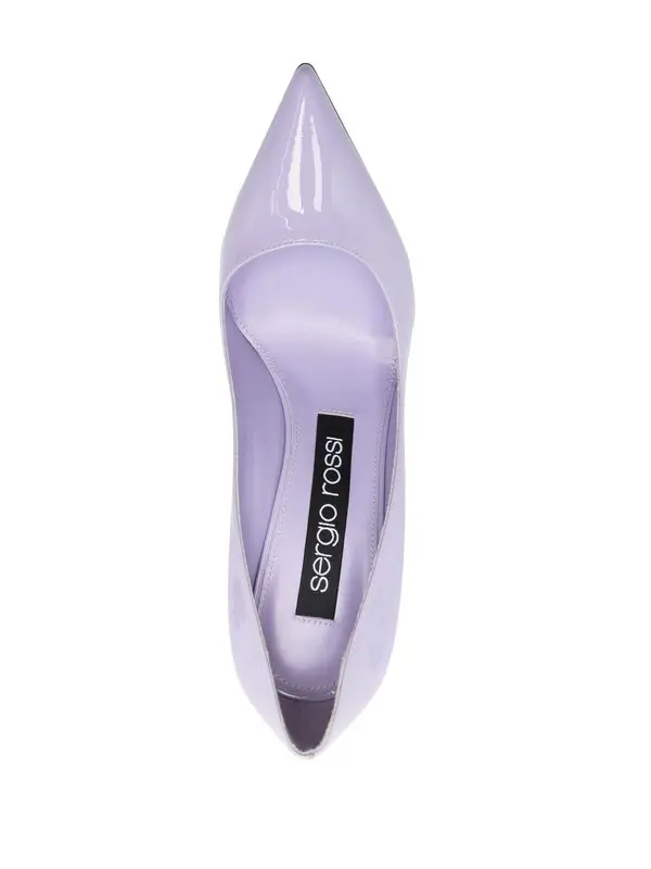 SERGIO ROSSI Godiva 100mm Leather Pumps