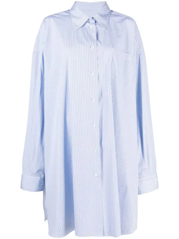 MAISON MARGIELA Striped Long-sleeved Shirt