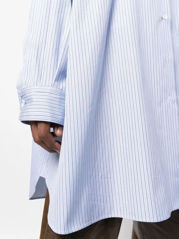 MAISON MARGIELA Striped Long-sleeved Shirt