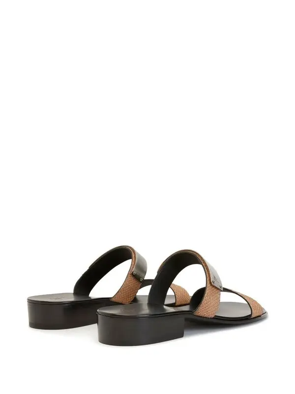 GIUSEPPE ZANOTTI Ignazio Double-strap Slide Sandals