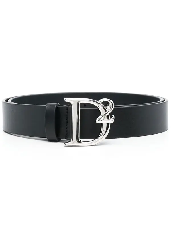 Dsquared2 Leather Logo-plaque Belt - Black