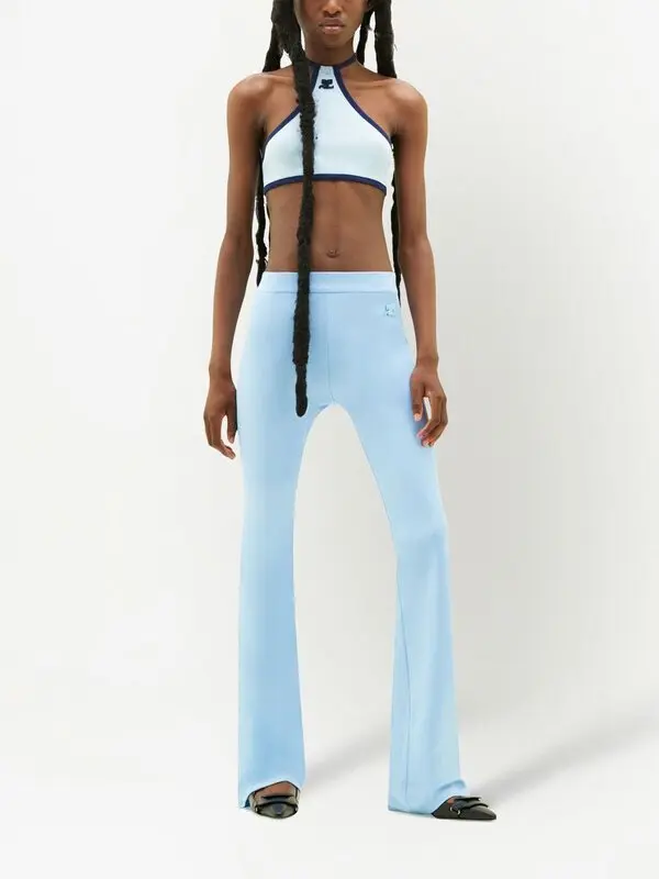 COURREGES Halterneck Cropped Top