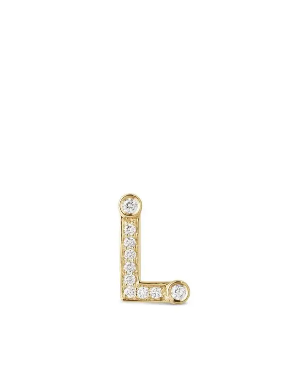 Sophie Bille Brahe 18kt Yellow Petite L Diamond Stud Earring - Gold