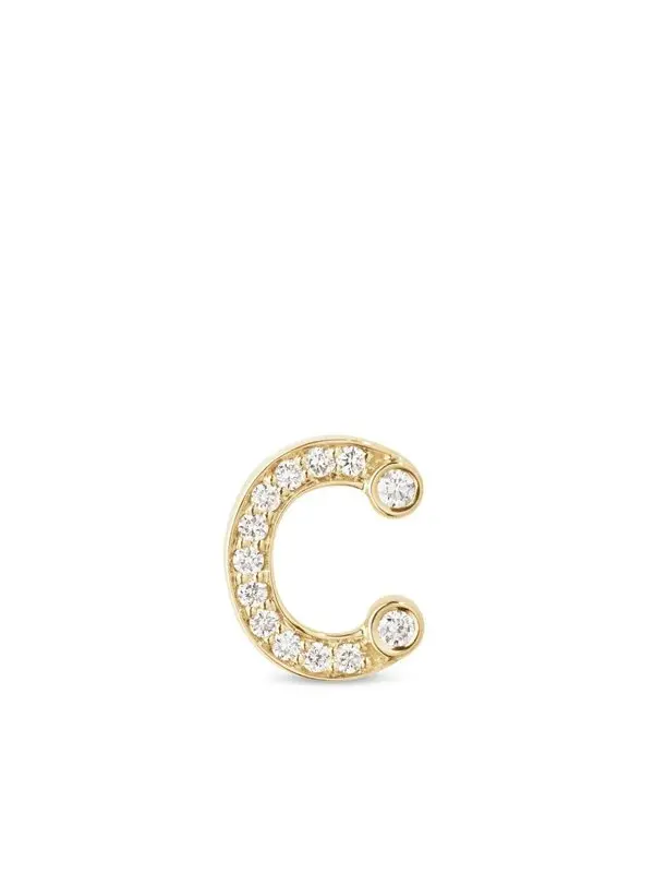 Sophie Bille Brahe 18kt Yellow Petite C Stud Earring - Gold
