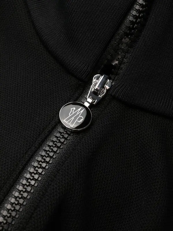 Moncler Zipped Short-sleeved Minidress - Black