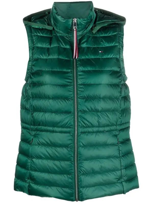 Tommy Hilfiger Zip-up Padded Gilet - Green
