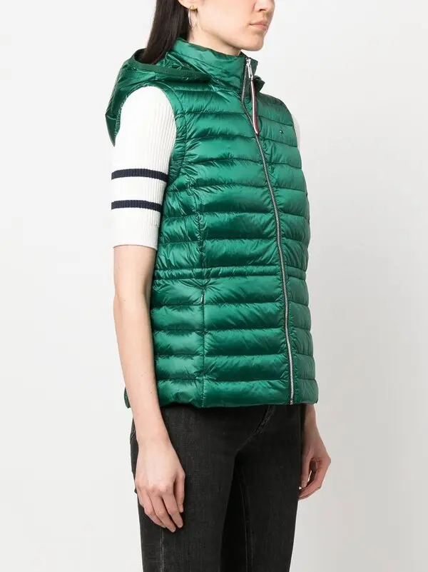 Tommy Hilfiger Zip-up Padded Gilet - Green