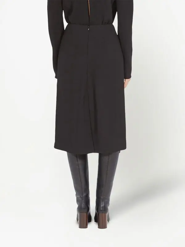 FERRAGAMO Pleated Midi Skirt