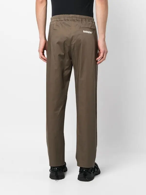 BARROW Elasticated-waist Chino Trousers