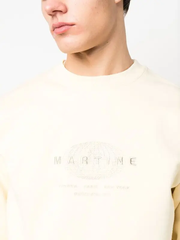 Martine Rose Embroidered Logo Cotton Sweatshirt