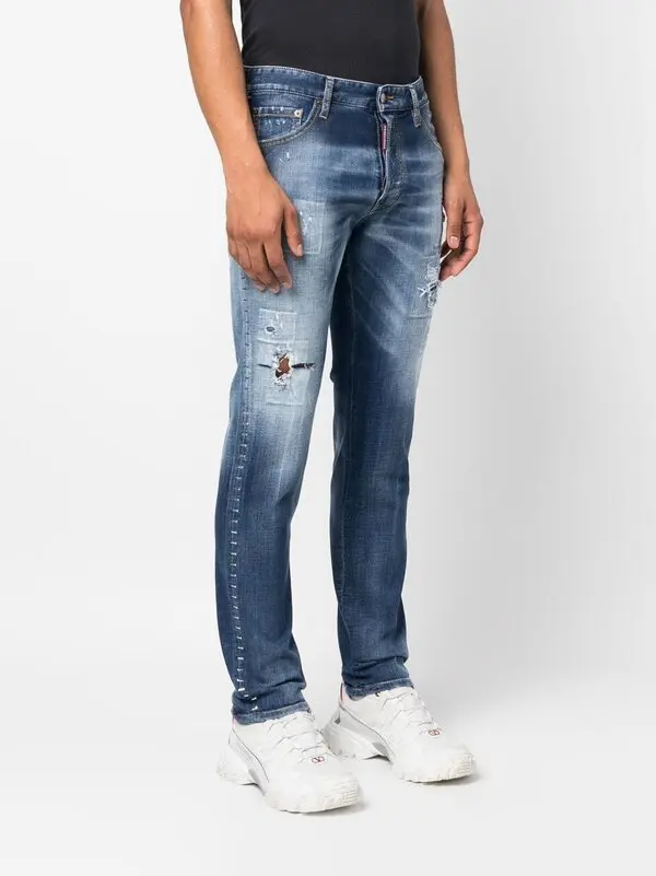 Dsquared2 Distressed Slim-fit Jeans