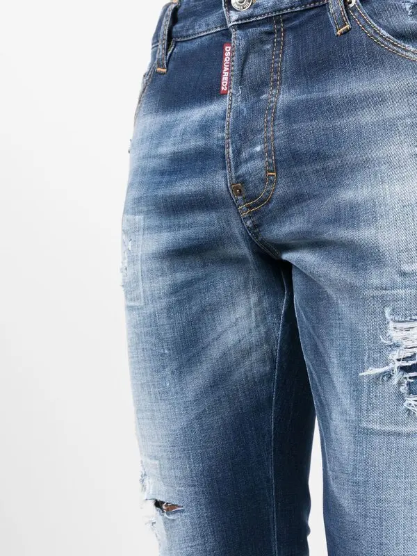 Dsquared2 Distressed Slim-fit Jeans