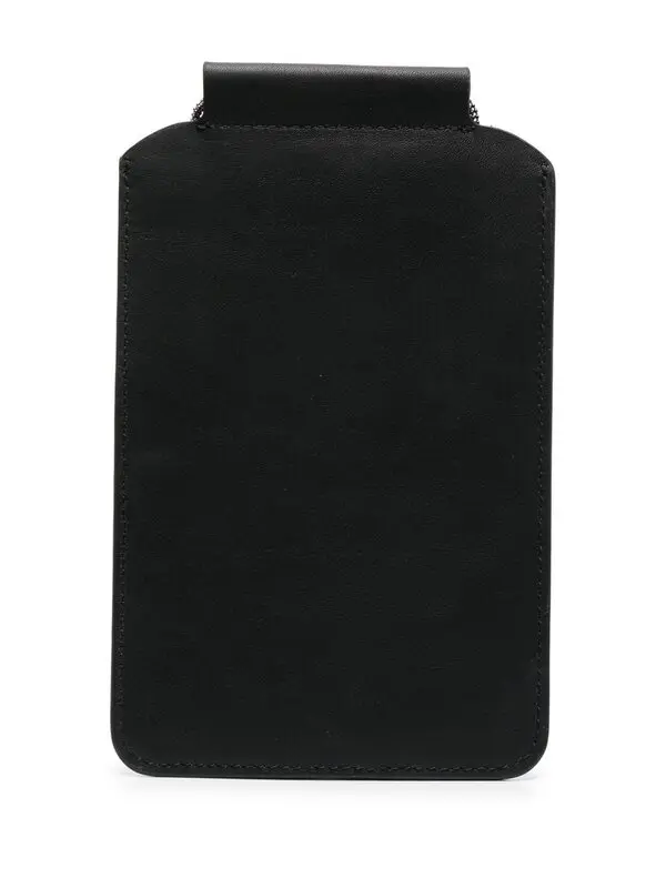 Brunello Cucinelli Beaded-trim Leather Phone Bag