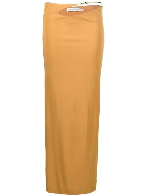 Christopher Esber Column Maxi Skirt With Buckle-strap Fastening