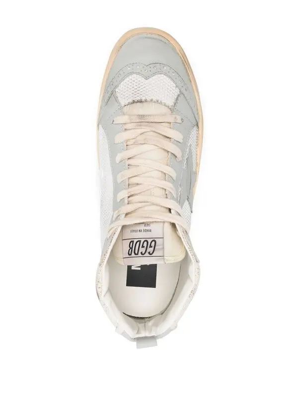 GOLDEN GOOSE Mid Star Lace-up Sneakers - White