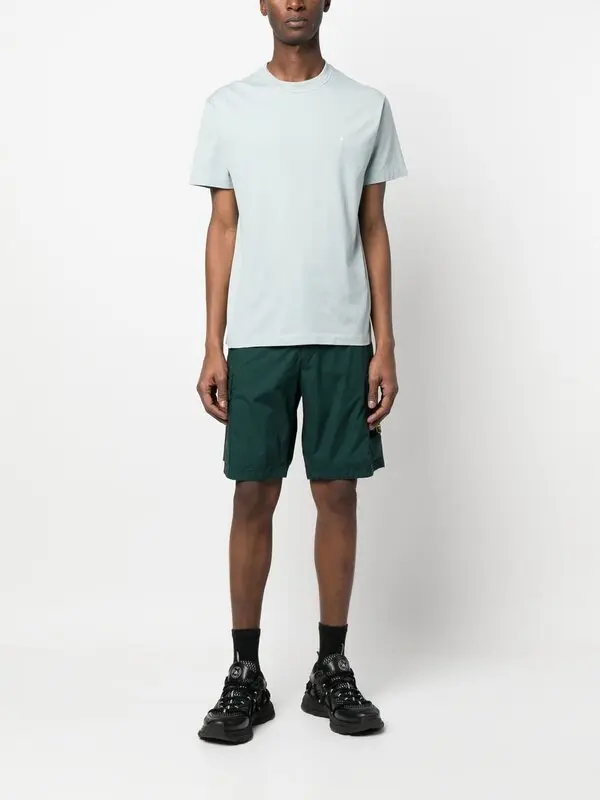 Stone Island Compass-patch Cargo Shorts - Green