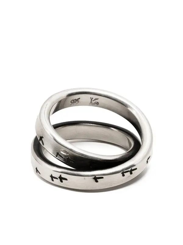 Werkstatt:München Bird Flight Stacked-ring - Silver