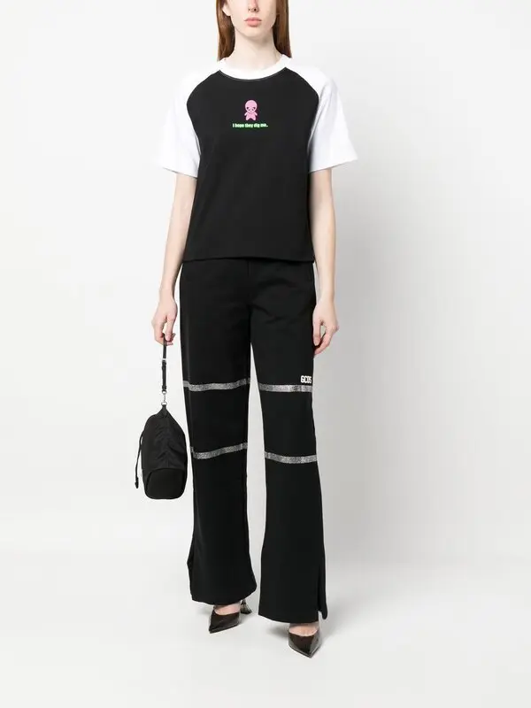 Gcds Rhinestone-embellished Trousers