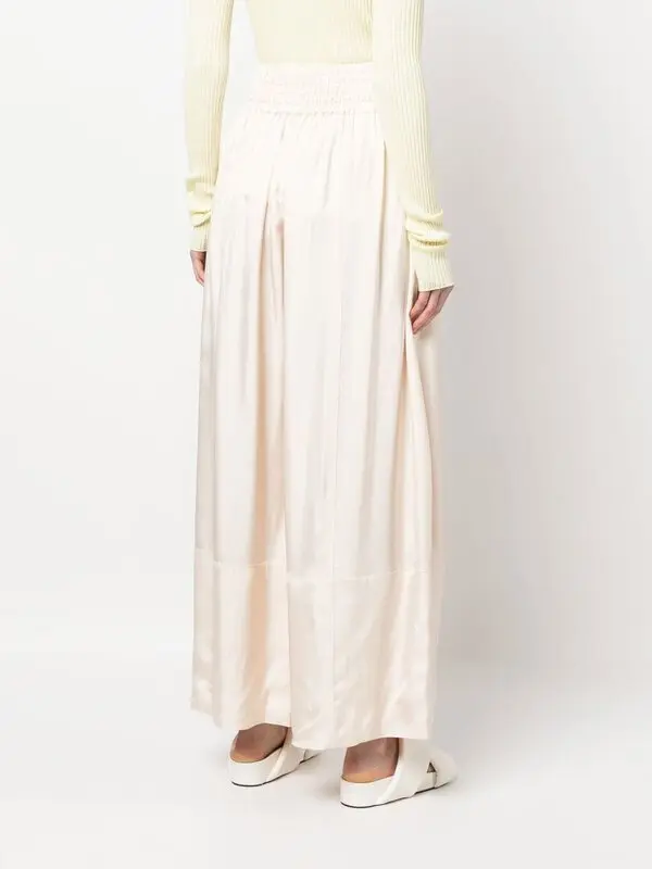 JIL SANDER Pressed-crease Palazzo Pants - Neutrals