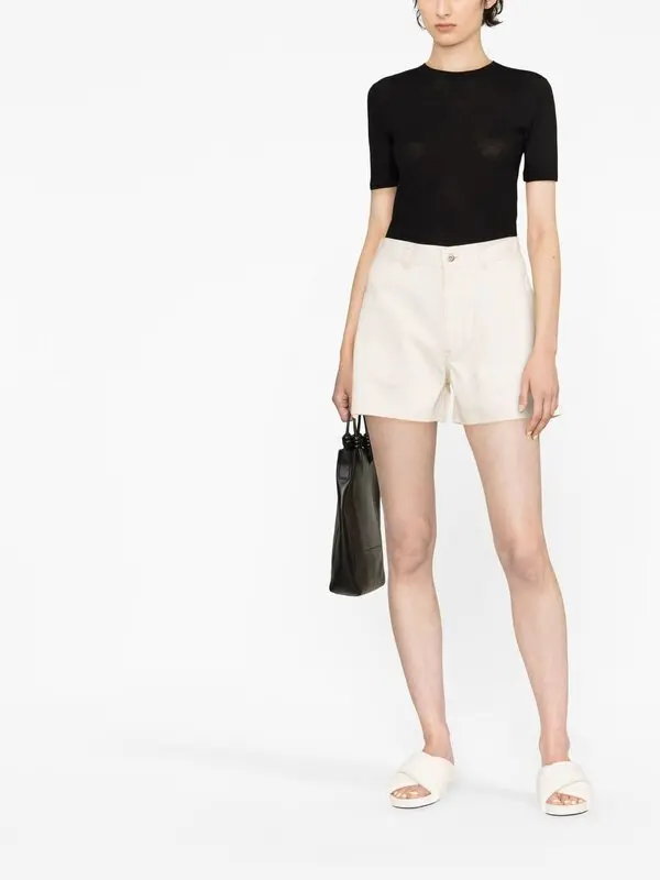 JIL SANDER Logo-print Hem T-shirt - Black