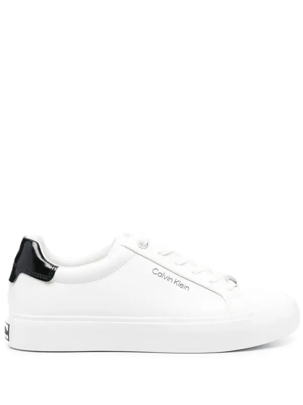 Calvin Klein Low-top Leather Sneakers - White