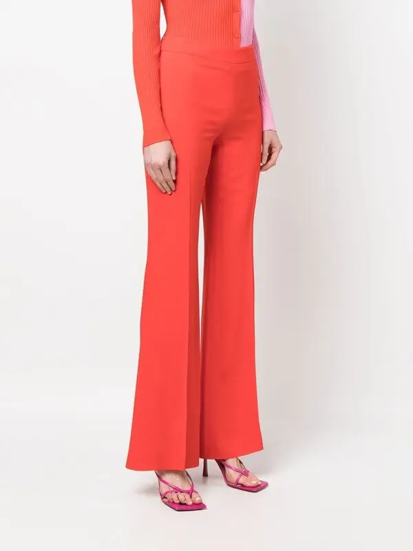 Moschino Pressed-crease Flare Trousers